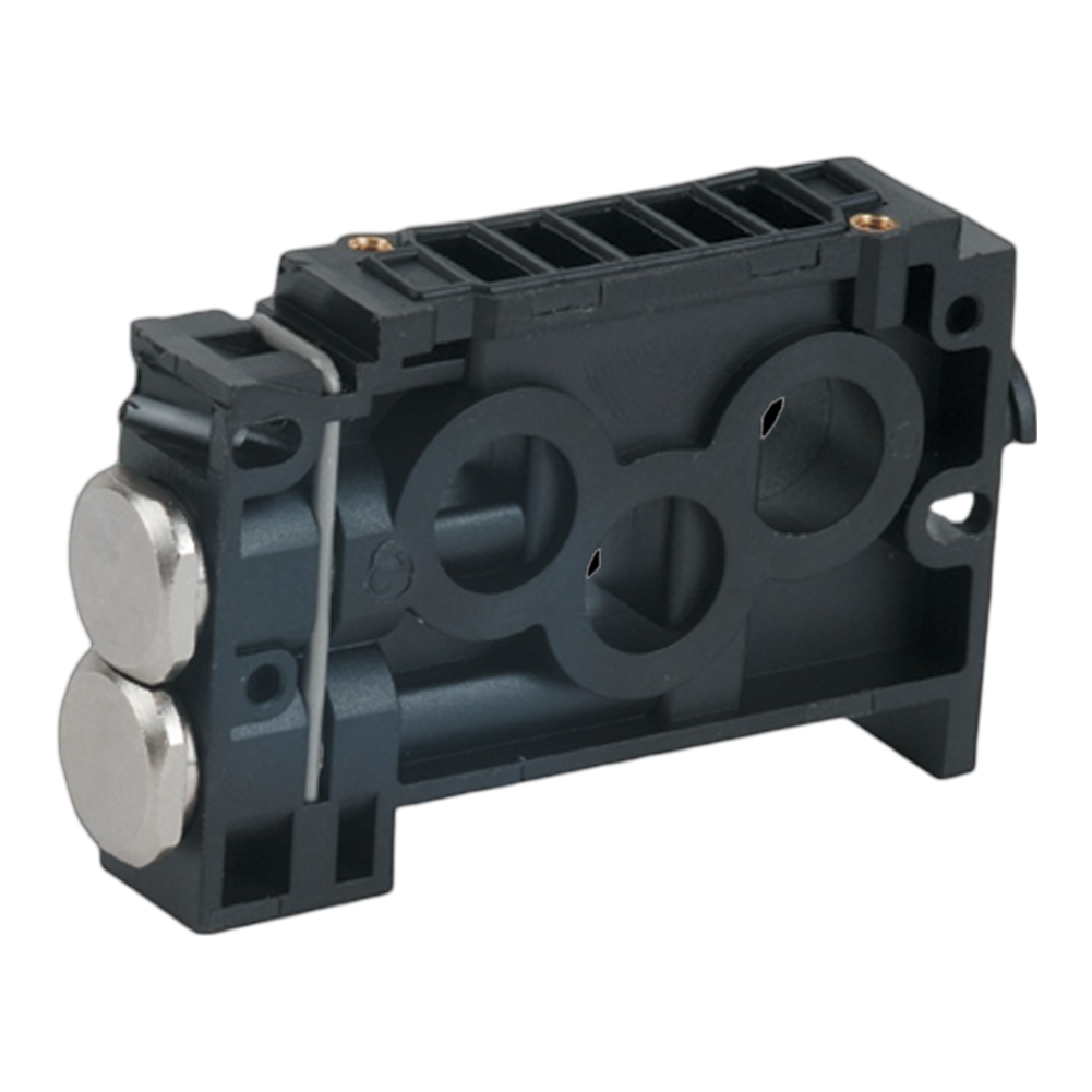 Pneumax 2130.01 Blank Ported Modular Base (FLAT 10mm Valve)