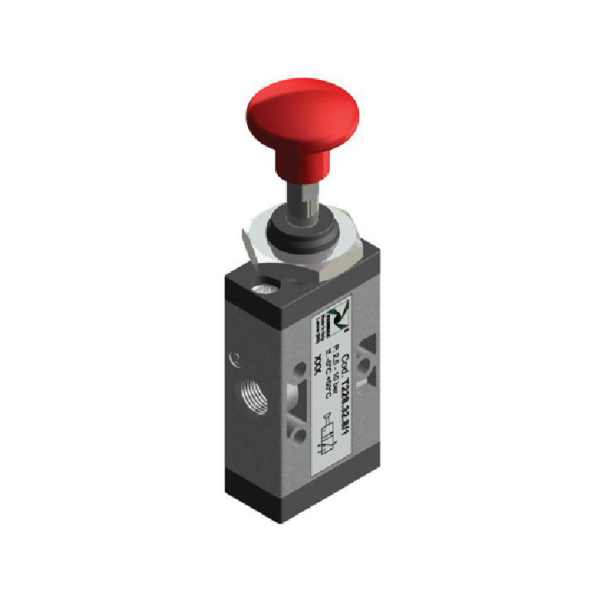 Pneumax T228.32.8.11/3 3/2 Pushbutton Valve | pneumaticsystems