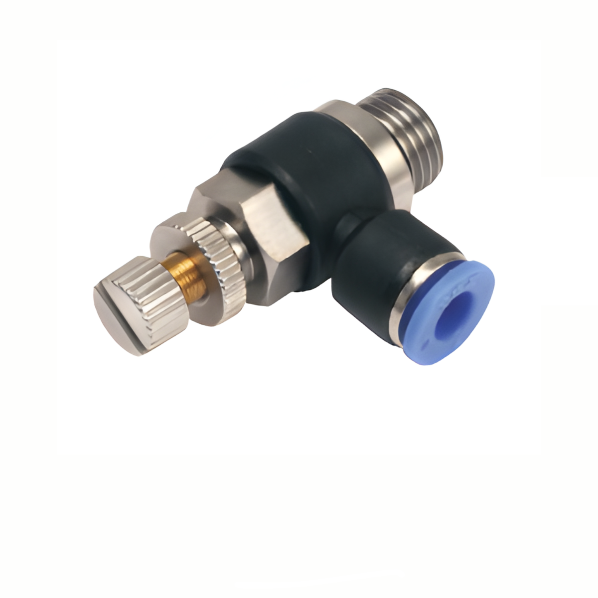 Pneumax NSEG04-M5-0 - 4mmxM5 Male Flow Control Fitting Parallel (For C