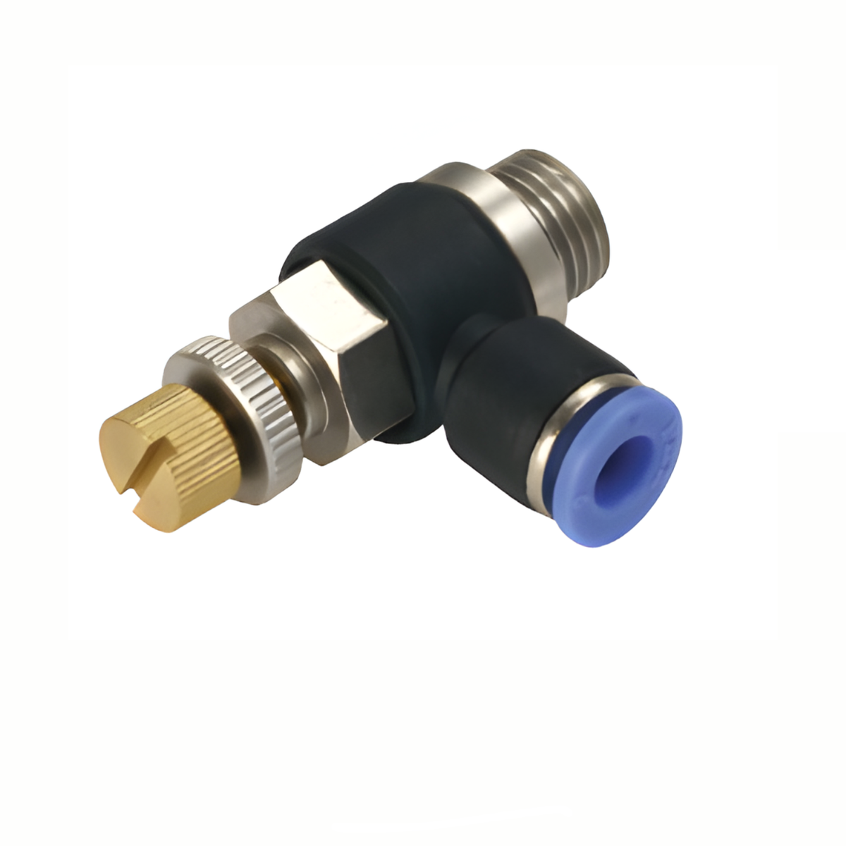 Pneumax NSEG04-M5-1 - 4mm x M5 Male Flow Control Fitting Parallel (For