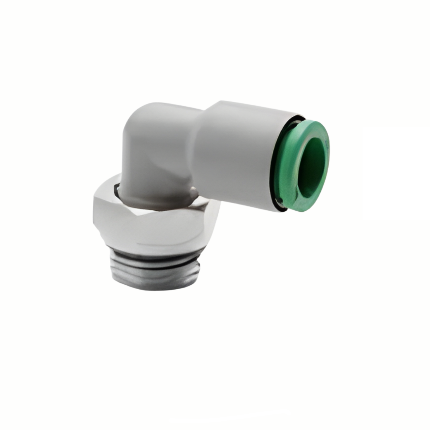Pneumax T22-06-M5 - 6mm x M5 Male Swivel Elbow - Parallel Metal Thread
